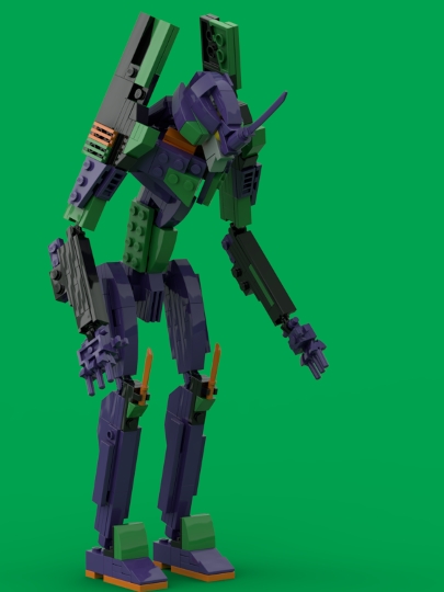 Eva Unit 01 from BrickLink Studio [BrickLink]