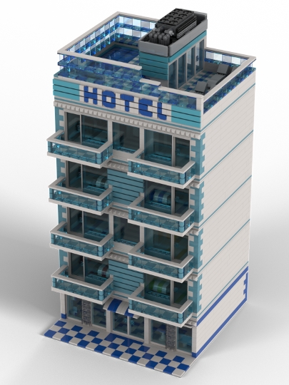 Hotel from BrickLink Studio [BrickLink]