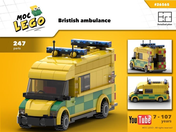 British Ambulance from BrickLink Studio [BrickLink]