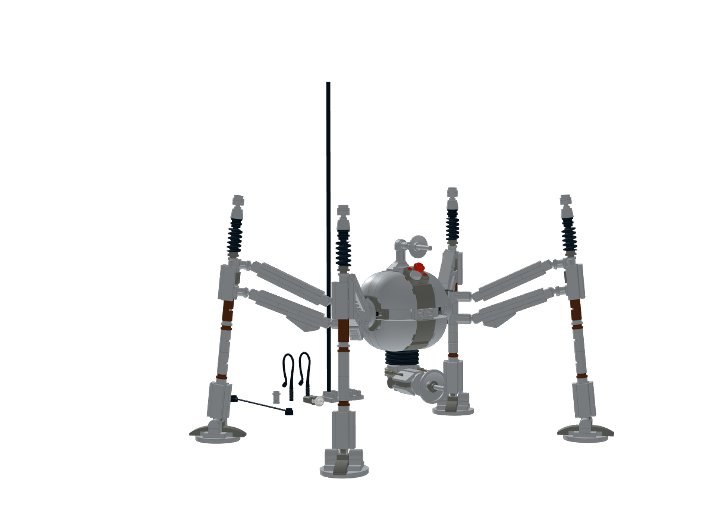 homing spider droid from BrickLink Studio [BrickLink]