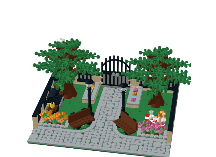Park for modular from BrickLink Studio [BrickLink]