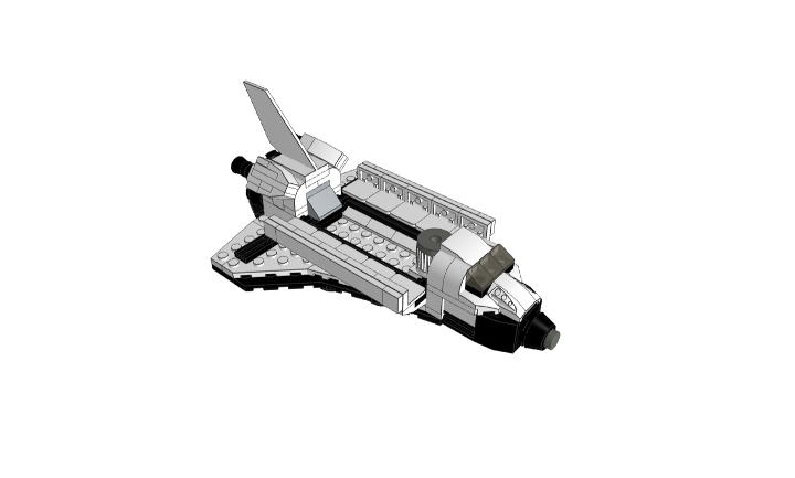 DamoB's ISS scale Shuttle v2 from BrickLink Studio [BrickLink]