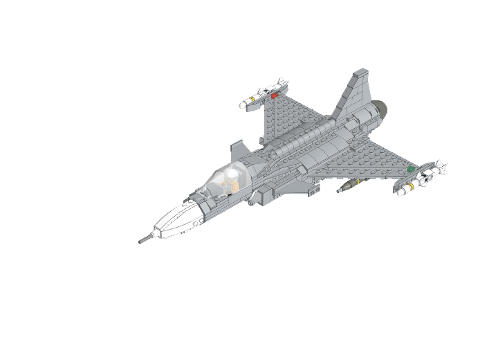 lightweight jet from BrickLink Studio [BrickLink]