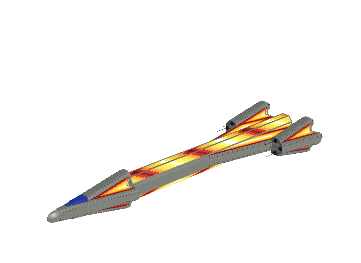 Colorfull Spaceship from BrickLink Studio [BrickLink]
