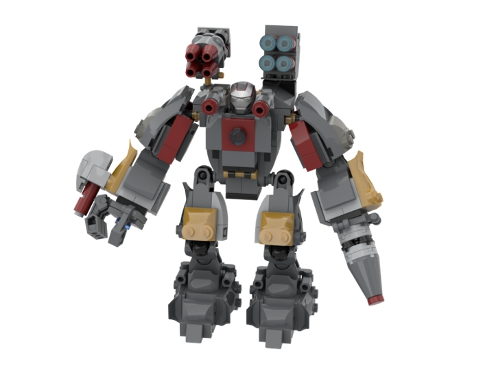 War Machine Argonaut Armour from BrickLink Studio [BrickLink]