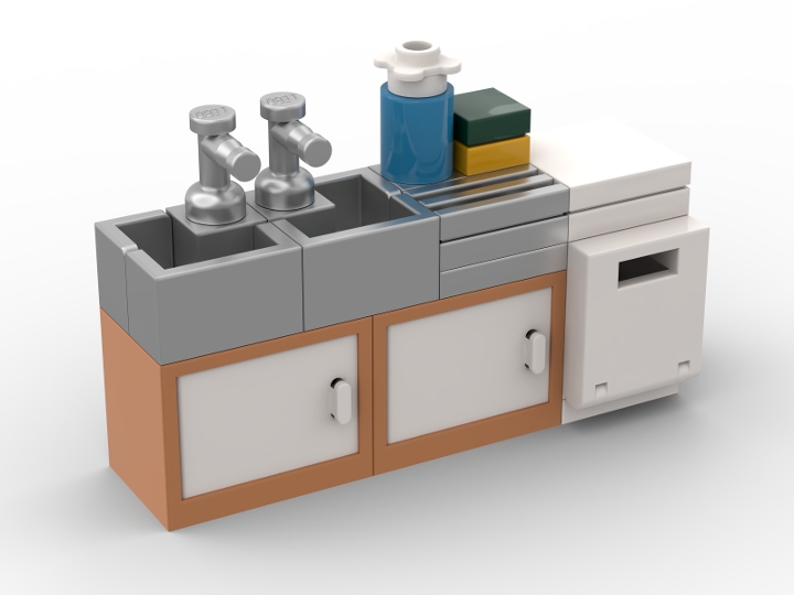 Sink Unit from BrickLink Studio [BrickLink]