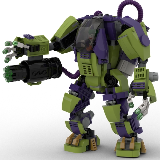 Joker's Killer KlownMech from BrickLink Studio [BrickLink]