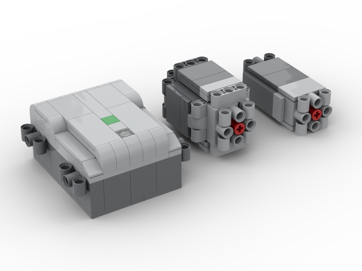 Control+ parts (Hub & Motors) from BrickLink Studio [BrickLink]