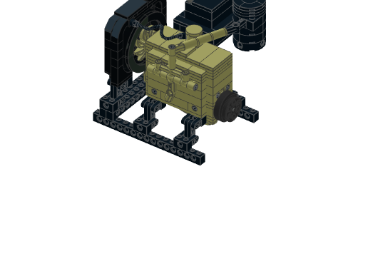 JEEP WILLYS ENGINE with battery, air filter from BrickLink Studio ...