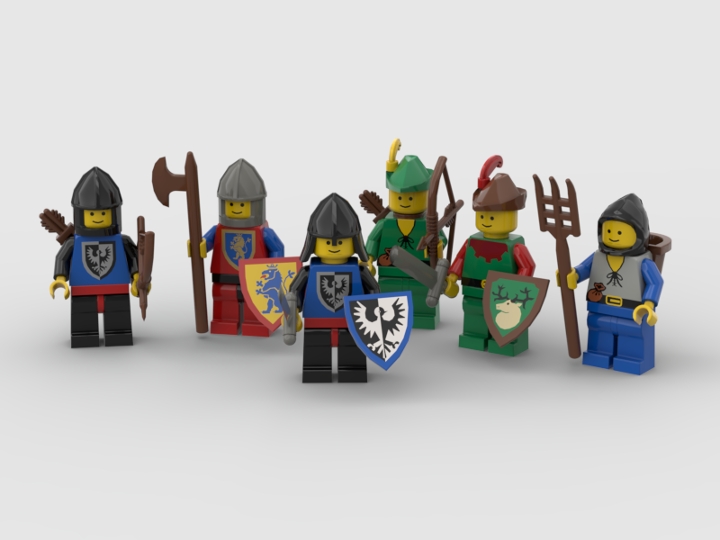 6103 Castle Minifigures from BrickLink Studio [BrickLink]