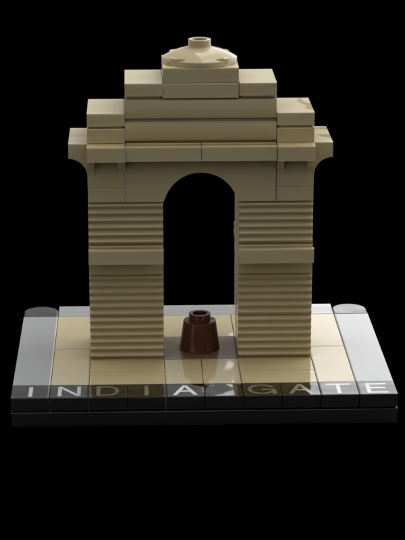 India Gate, New Delhi from BrickLink Studio [BrickLink]