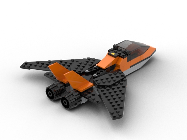 Swivel-wing plane from BrickLink Studio [BrickLink]