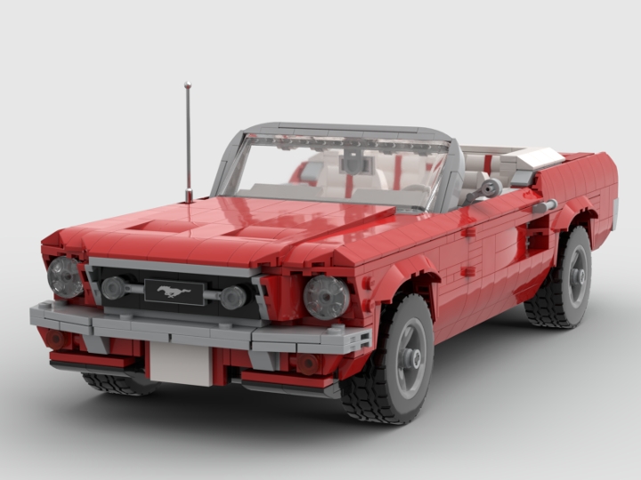US muscle car convertible from BrickLink Studio [BrickLink]