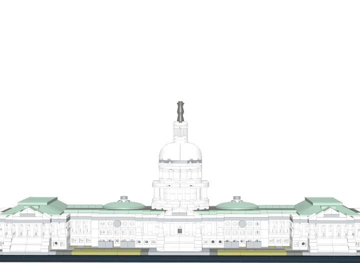 Lego set 21030 "U.S. Capitol" from BrickLink Studio [BrickLink]
