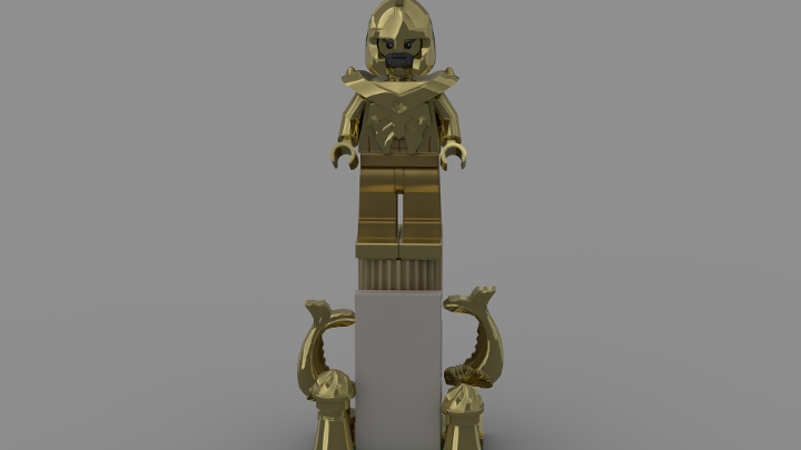 lego statue from BrickLink Studio [BrickLink]