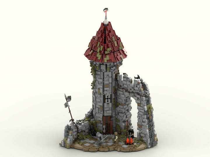 Destroyed castle from BrickLink Studio [BrickLink]