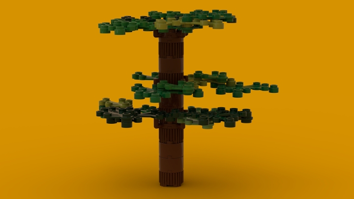 lego tree design (part 1) from BrickLink Studio [BrickLink]