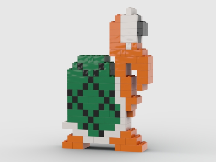 4 Stud Green Koopa from BrickLink Studio [BrickLink]