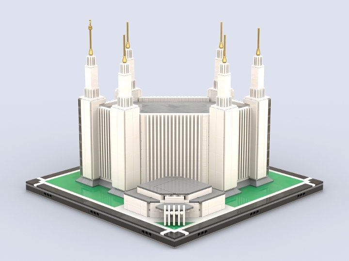 Washington DC Temple from BrickLink Studio [BrickLink]