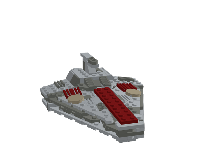 Midi-scale Acclamator Cruiser from BrickLink Studio [BrickLink]