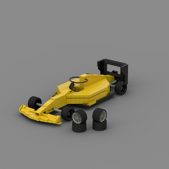 custom f1 car upsized from BrickLink Studio [BrickLink]