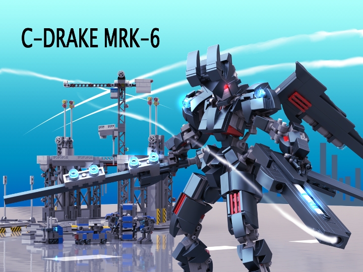 C_Drake_MRK 6: Mecha and Hanger from BrickLink Studio [BrickLink]