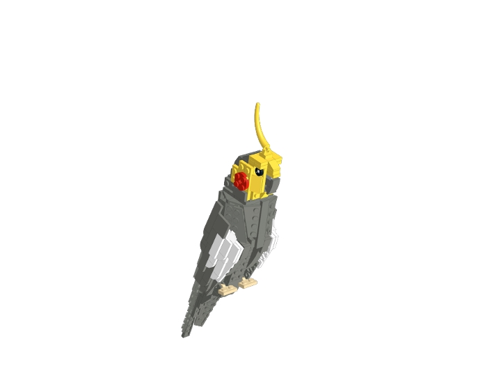 Cockatiel from BrickLink Studio [BrickLink]