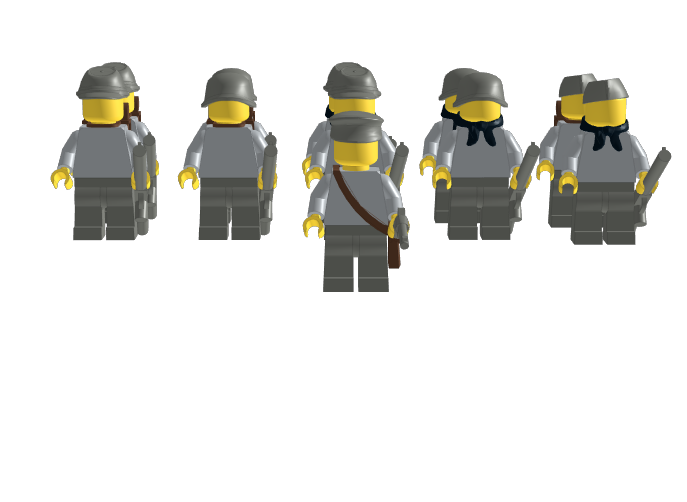 German Soldiers v2 from BrickLink Studio [BrickLink]