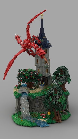 Fantasy Dragon from BrickLink Studio [BrickLink]
