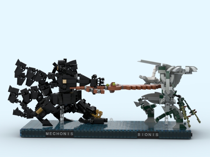 Bionis and Mechonis 2.0 from BrickLink Studio [BrickLink]