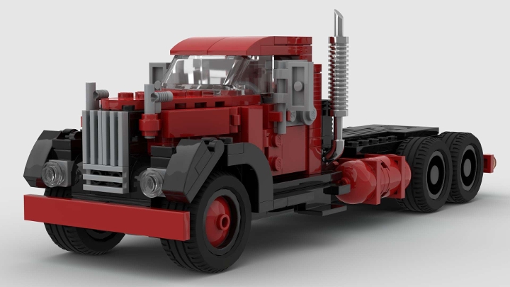Vintage Semi-Truck Heavy Duty from BrickLink Studio [BrickLink]