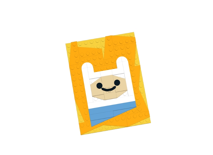 Finn from Adventure time brick sketches from BrickLink Studio [BrickLink]