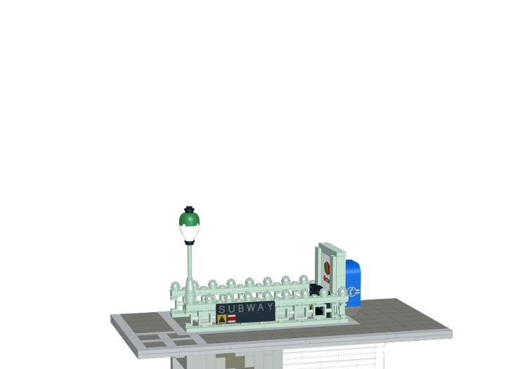 Subway Entrance from BrickLink Studio [BrickLink]