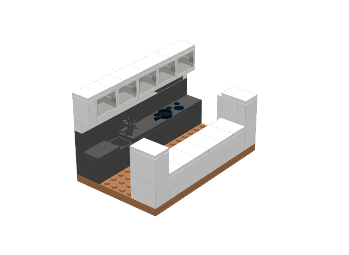 LEGO kitchen from BrickLink Studio [BrickLink]