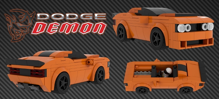Dodge Demon from BrickLink Studio [BrickLink]