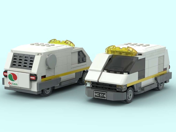Maintenance Van-80s futurism style from BrickLink Studio [BrickLink]