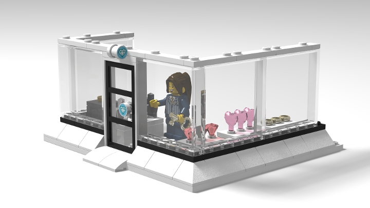 jewelry store, including instructions from BrickLink Studio [BrickLink]