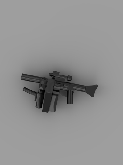 HL2 AR2 minifig scale from BrickLink Studio [BrickLink]