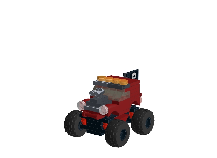 Mini Monster Truck from BrickLink Studio [BrickLink]