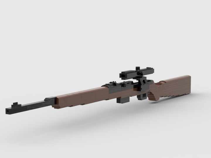 Semi-automatic rifle from BrickLink Studio [BrickLink]