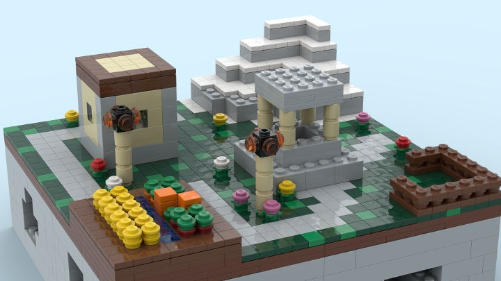 Custom Lego Minecraft Village from BrickLink Studio [BrickLink]