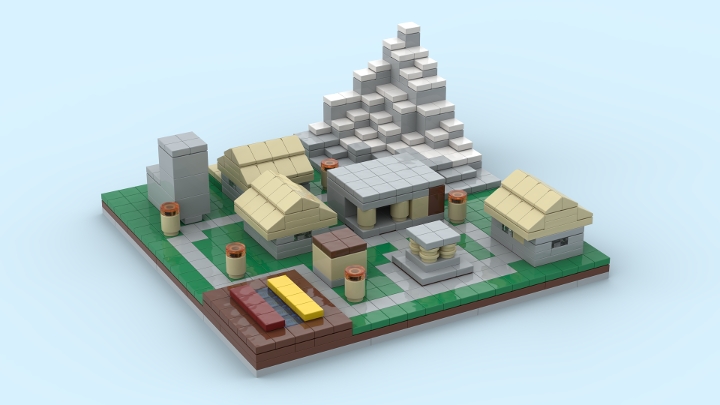 Custom Lego Minecraft Village (Tiny Scale) from BrickLink Studio ...