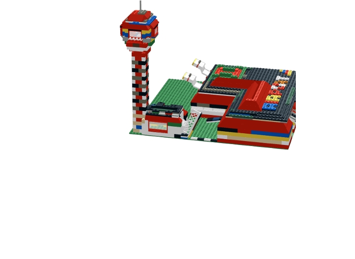 Airport & Control Tower from BrickLink Studio [BrickLink]
