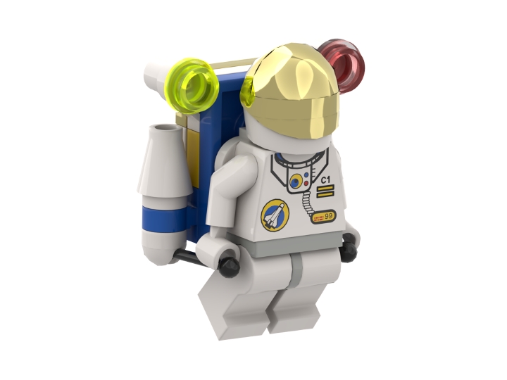 6457 Astronaut Figure from BrickLink Studio [BrickLink]