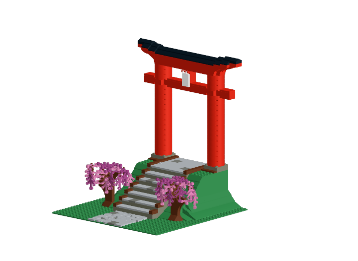 Shrine Stairway from BrickLink Studio [BrickLink]