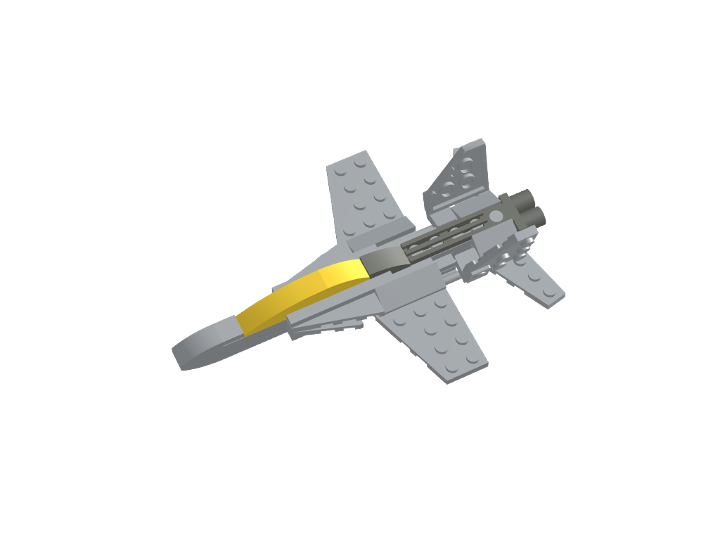 Micro F-18 from BrickLink Studio [BrickLink]