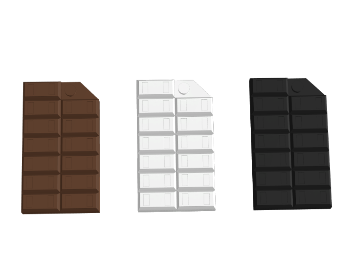 chocolate bar from BrickLink Studio [BrickLink]