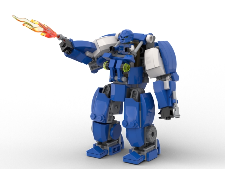 Blue Mech Suit from BrickLink Studio [BrickLink]