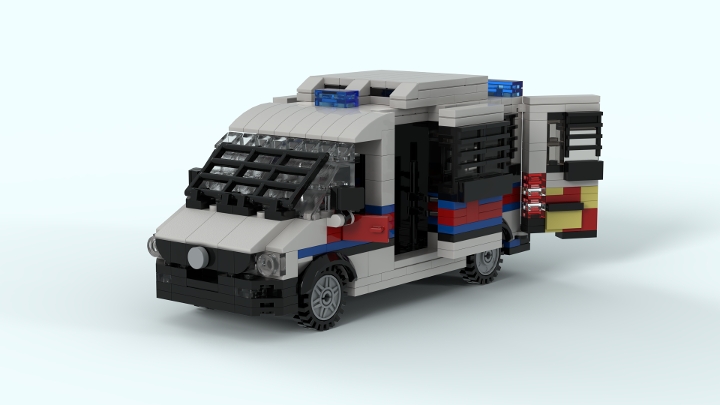 Mercedes Benz Sprinter HKP Version from BrickLink Studio [BrickLink]