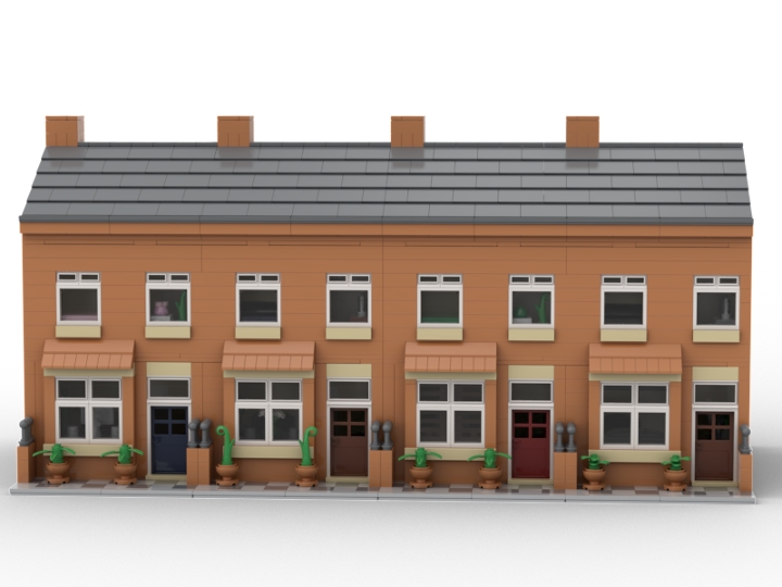 Terrace row from BrickLink Studio [BrickLink]